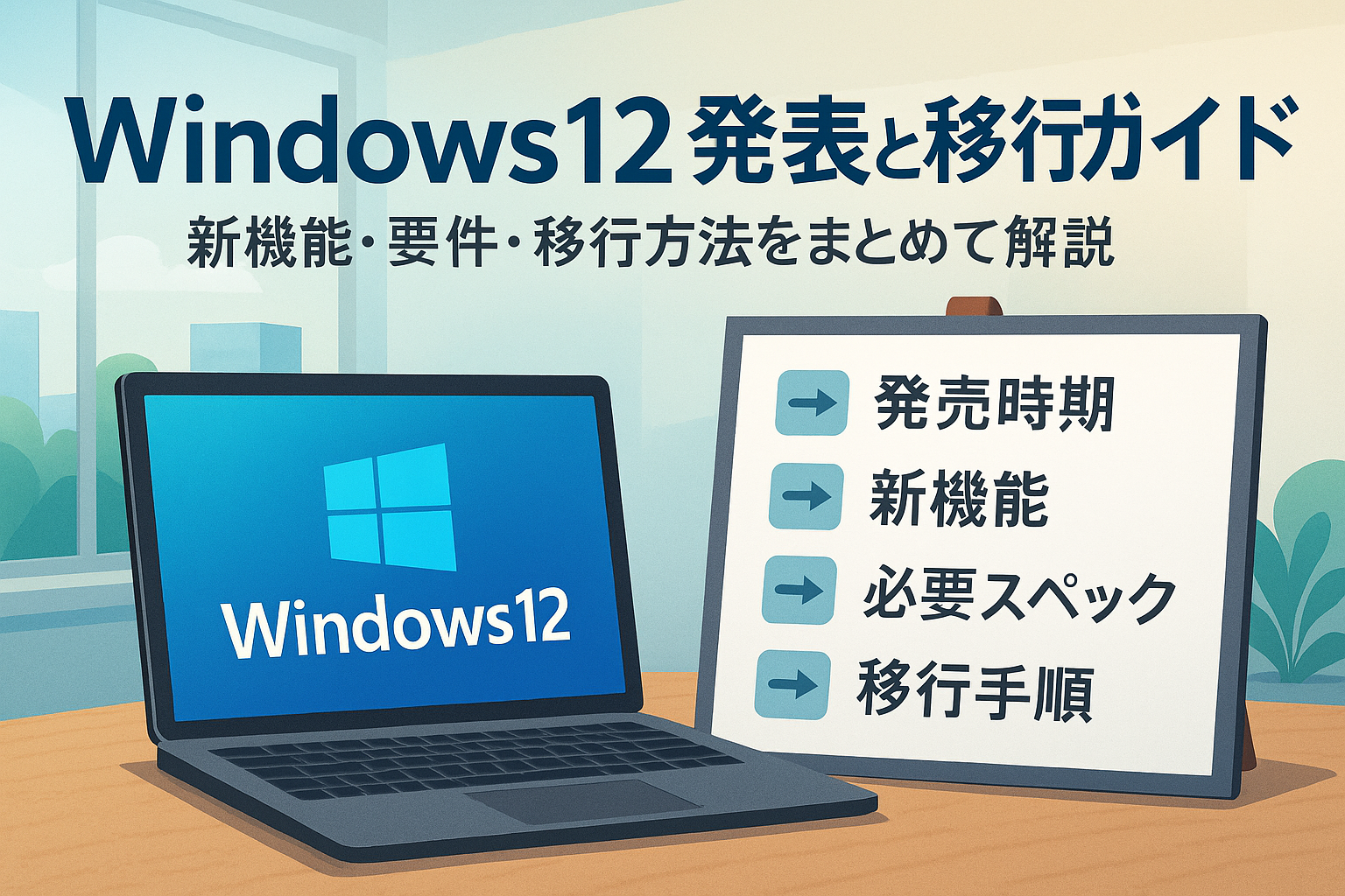 windows12はいつ発売日や新機能最新要件を徹底解説PC移行ガイド付き - ハウスケアラボ