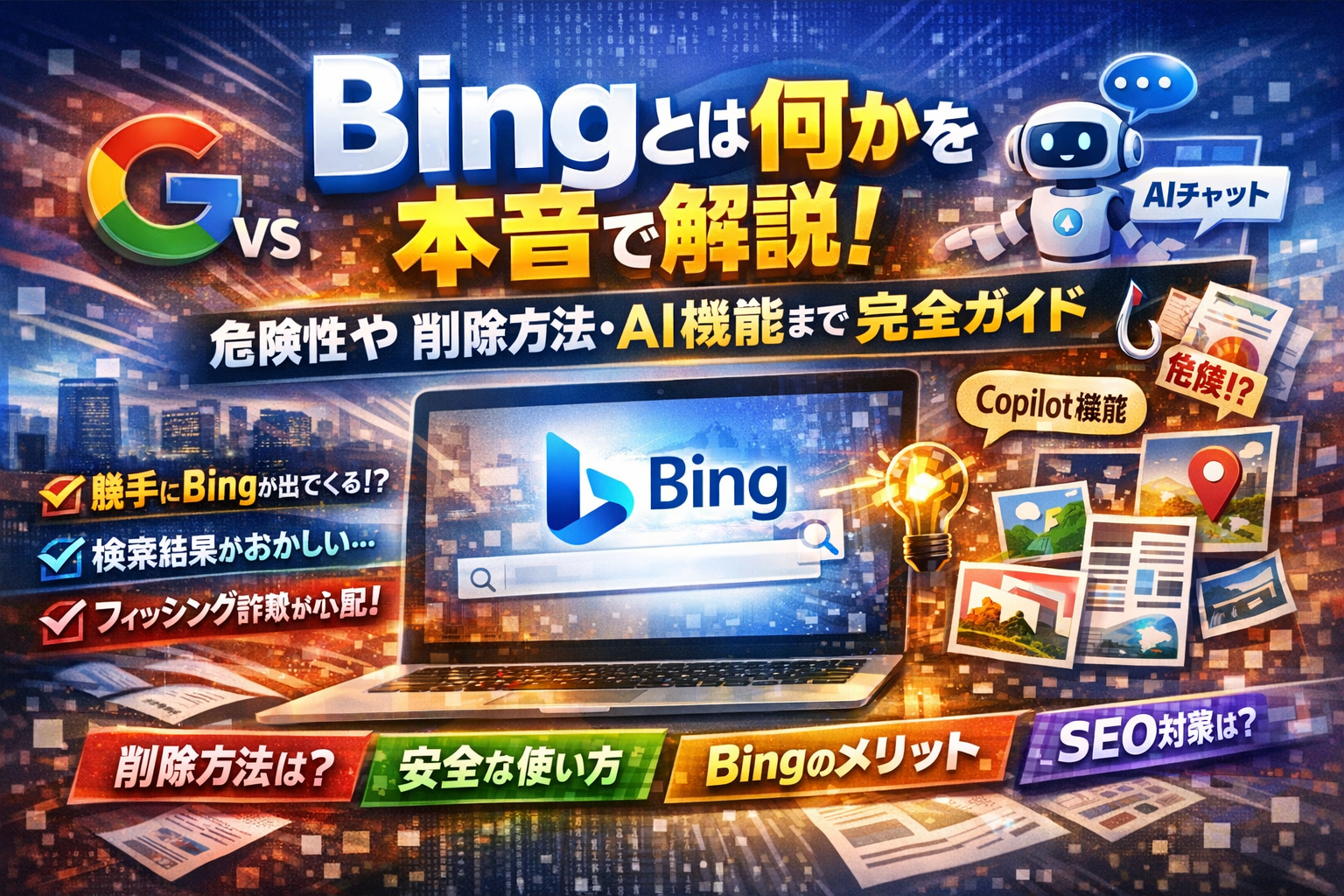 Bingとは何かを本音で解説！危険性や削除方法・AI機能まで丸ごとわかる完全ガイド - ハウスケアラボ