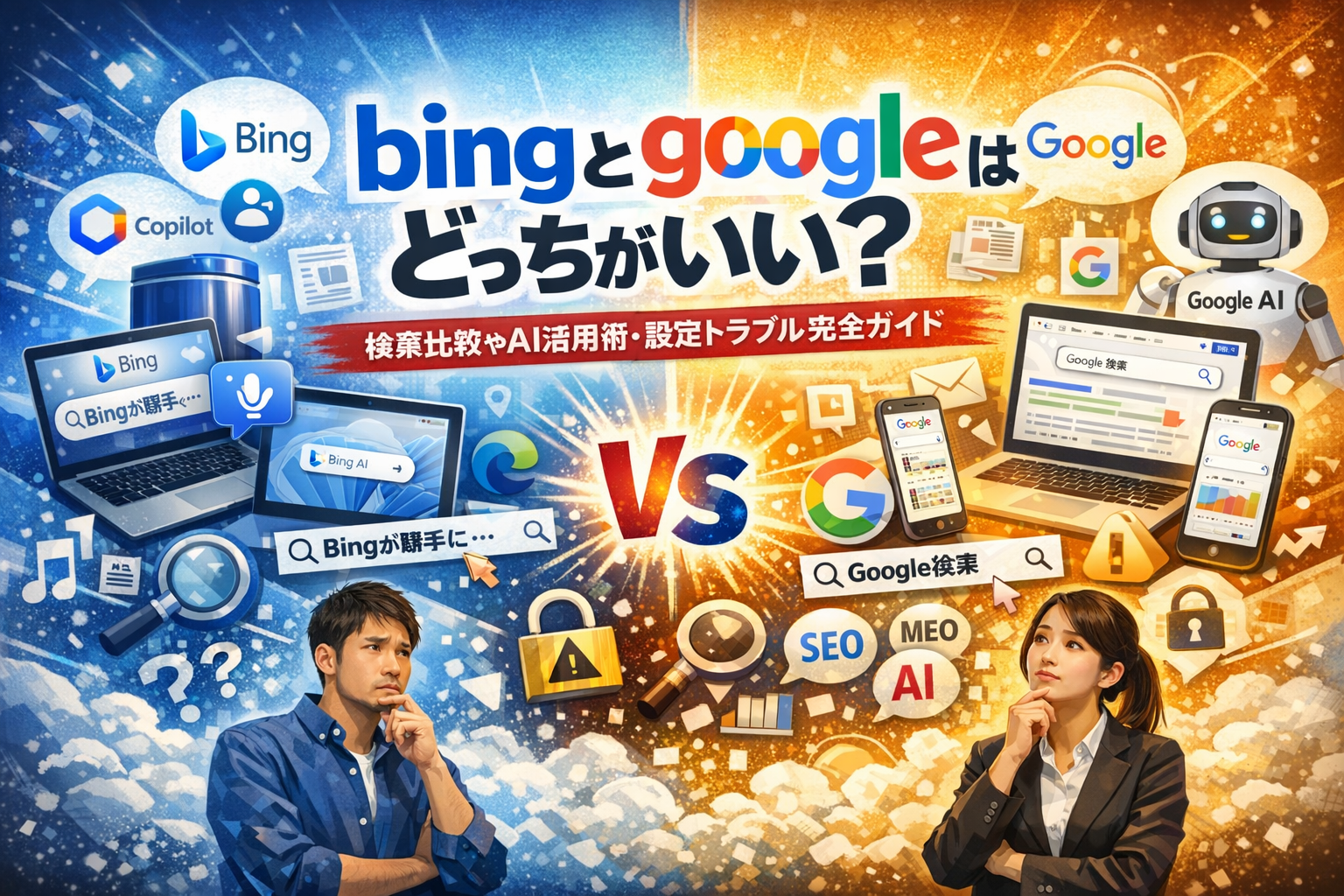 bingとgoogleはどっちがいい？検索比較やAI活用術・設定トラブルも完全ガイド - ハウスケアラボ