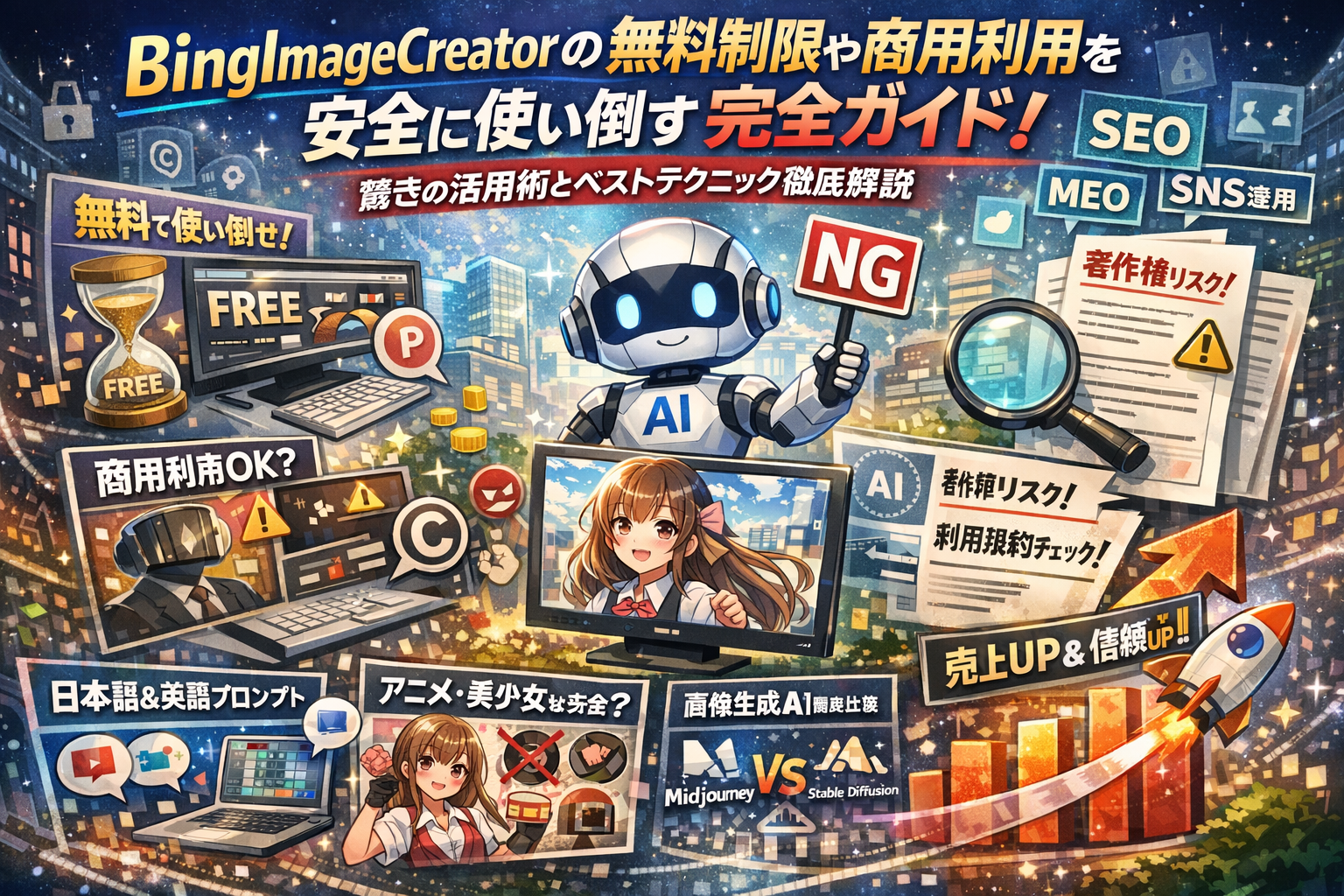 BingImageCreatorの無料制限や商用利用を安全に使い倒す完全ガイド！驚きの活用術とベストテクニック徹底解説 - ハウスケアラボ