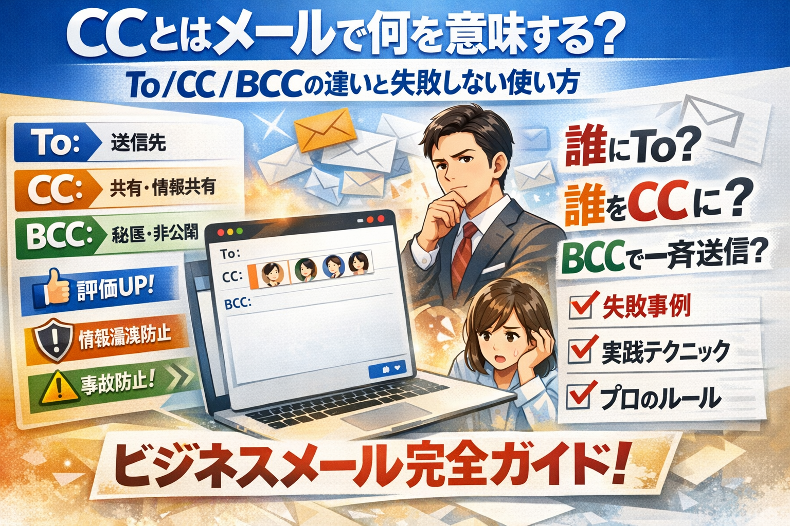 CCとはメールで何を意味する？To/CC/BCCの違いと失敗しない使い方 - ハウスケアラボ