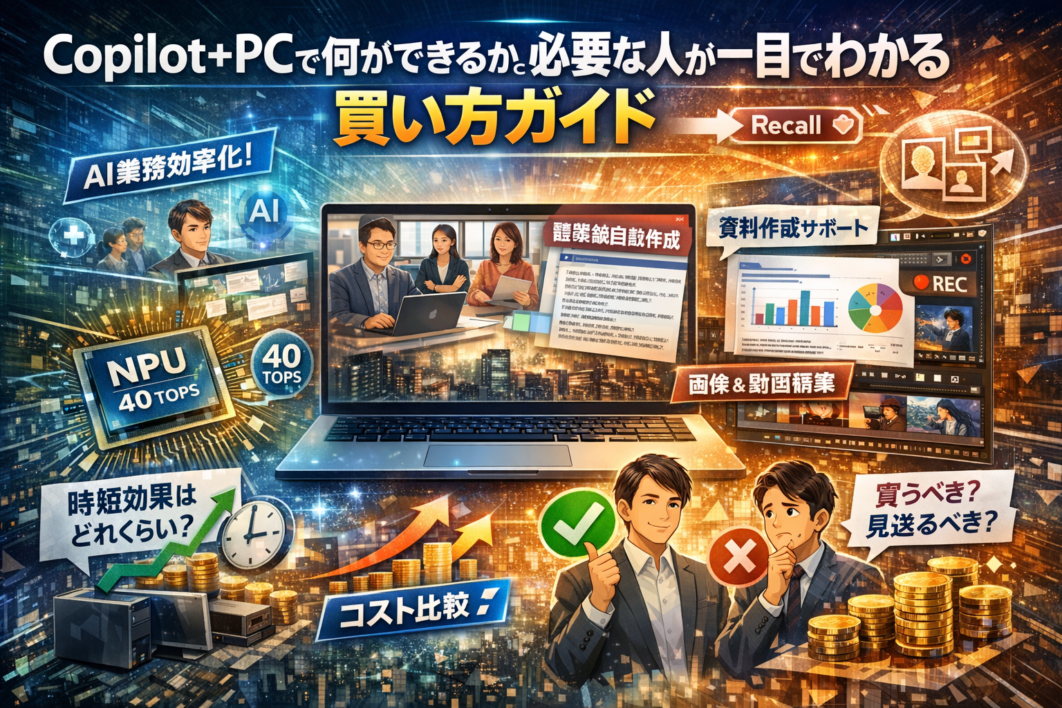 Copilot+PCで何ができるかと必要な人が一目でわかる買い方ガイド - ハウスケアラボ