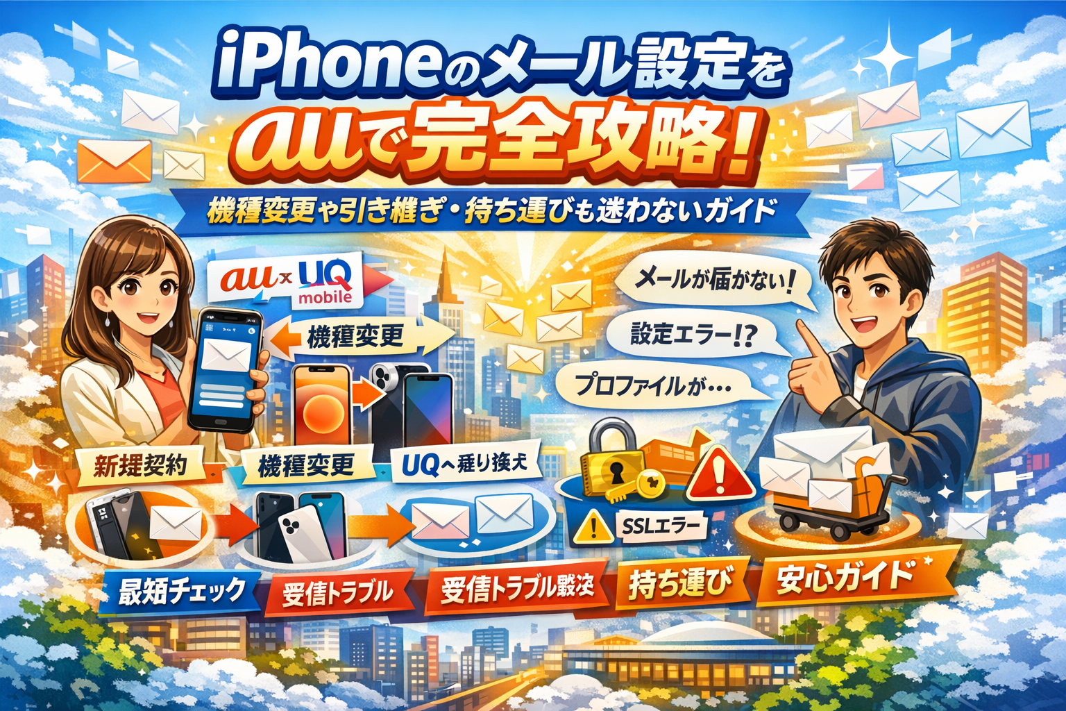 iPhoneのメール設定をauで完全攻略！機種変更や引き継ぎ・持ち運びも迷わないガイド - ハウスケアラボ