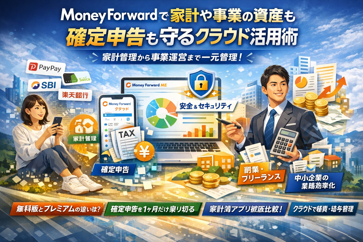 MoneyForwardで家計や事業の資産も確定申告も守るクラウド活用術 - ハウスケアラボ