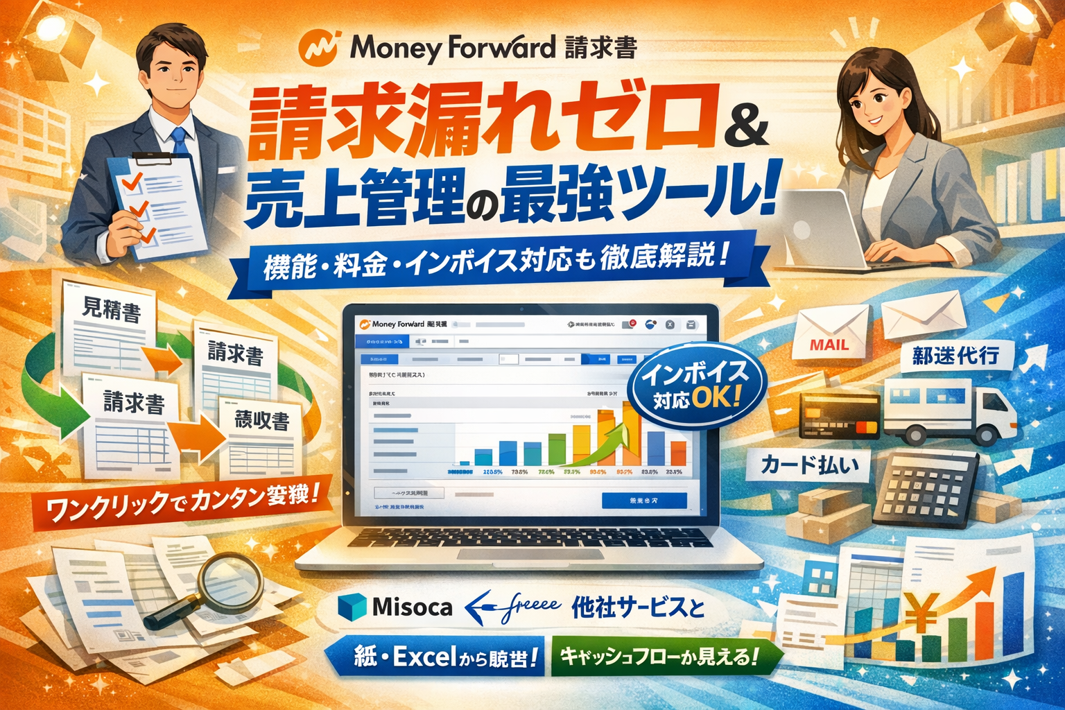 money forward請求書で請求漏れゼロ！機能や料金、インボイス制度と他社比較も分かる魅力解説 - ハウスケアラボ