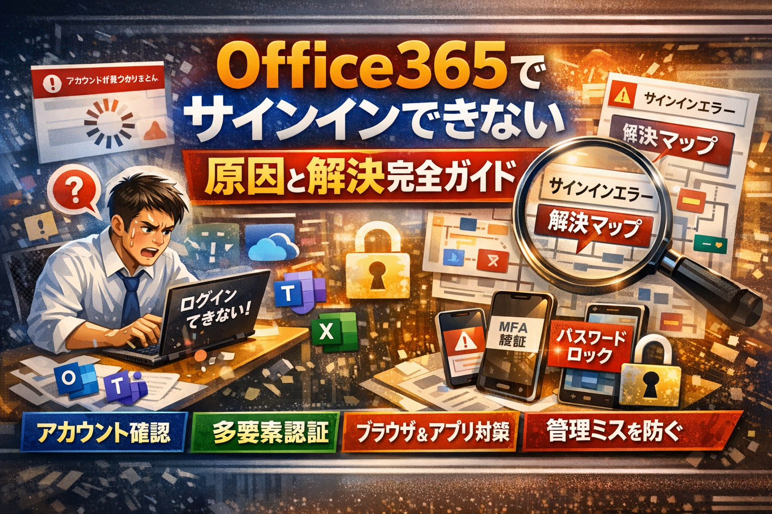 Office365でサインインできないときの原因と今すぐ解決マップ【トラブル知らずの完全ガイド】 - ハウスケアラボ