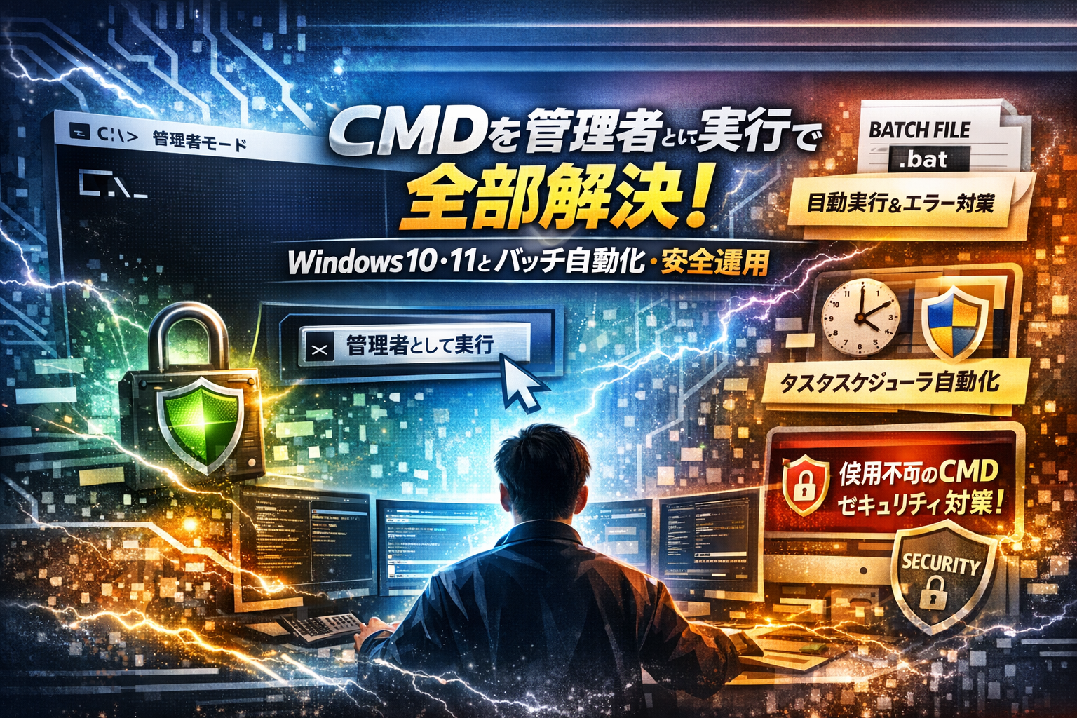 CMDを管理者として実行で全部解決Windows10・11とバッチ自動化・安全運用 - ハウスケアラボ