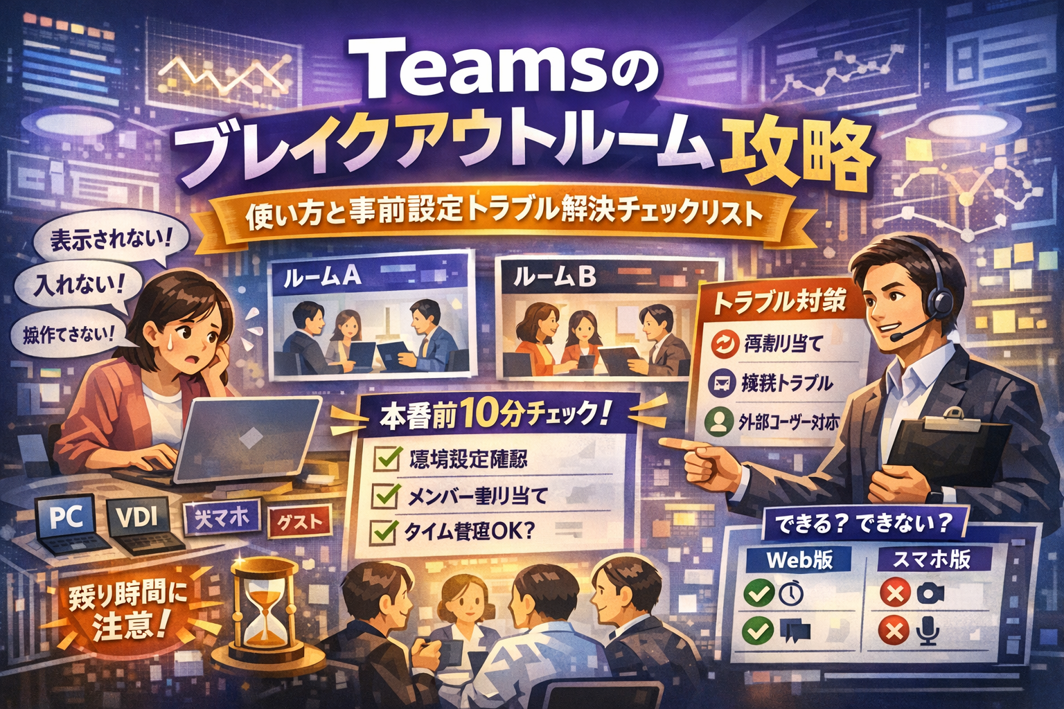 Teamsのブレイクアウトルーム攻略 使い方と事前設定トラブル解決チェックリスト - ハウスケアラボ