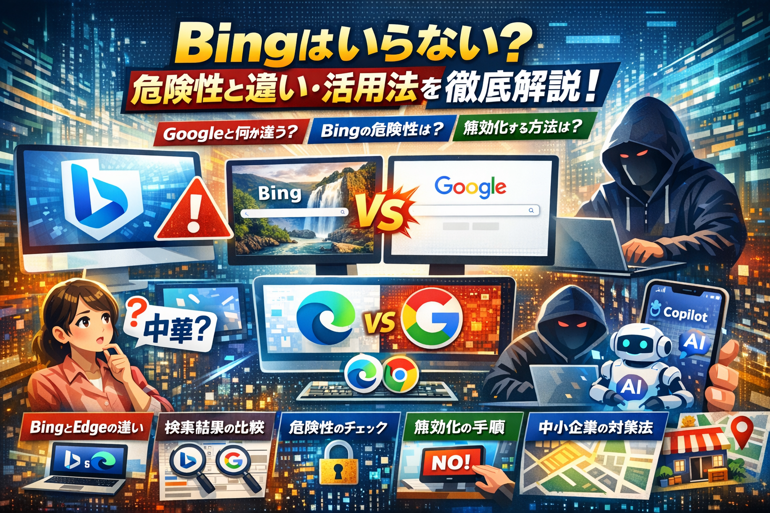 bingとは何かと危険性を知る前にいらない理由や違いと安全策・活用法まで解説 - ハウスケアラボ
