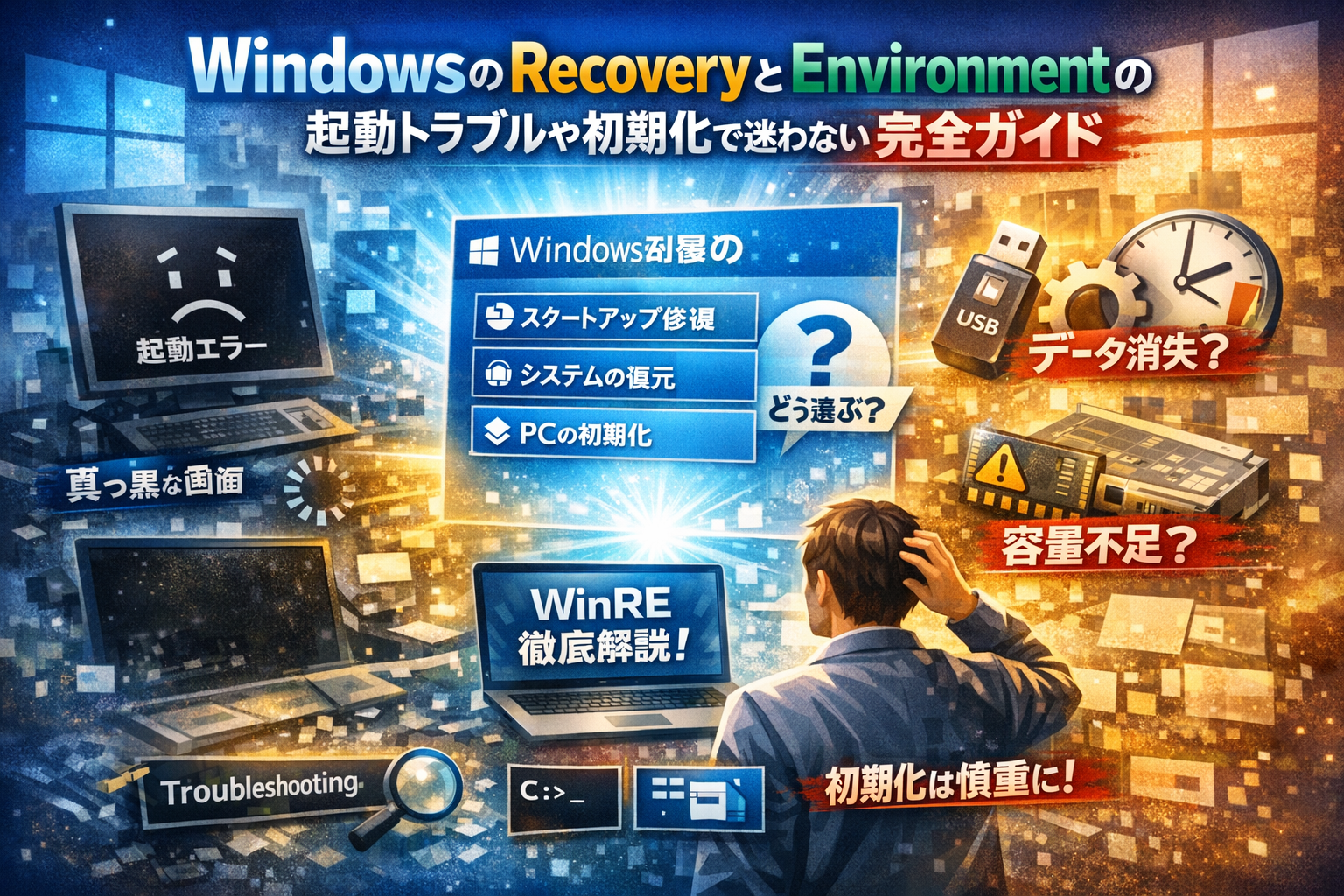 WindowsのRecoveryとEnvironmentの起動トラブルや初期化で迷わない完全ガイド - ハウスケアラボ